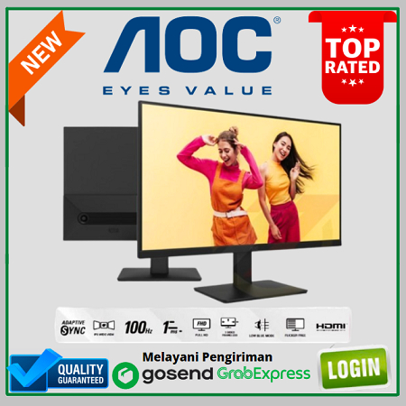 Jual AOC 24B20JH2 Frameless Monitor AdaptiveSync (23.8"/IPS/1ms/100Hz ...