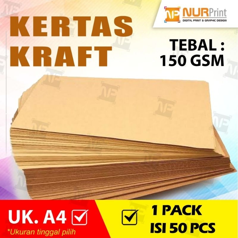 Jual Bahan Paper Kraft A4/150 gsm | Shopee Indonesia