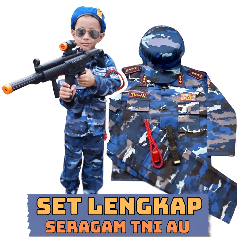 Jual Baju Tentara Anak Loreng AU/AURI Angkatan Udara size S-M-L-XL-XXL ...