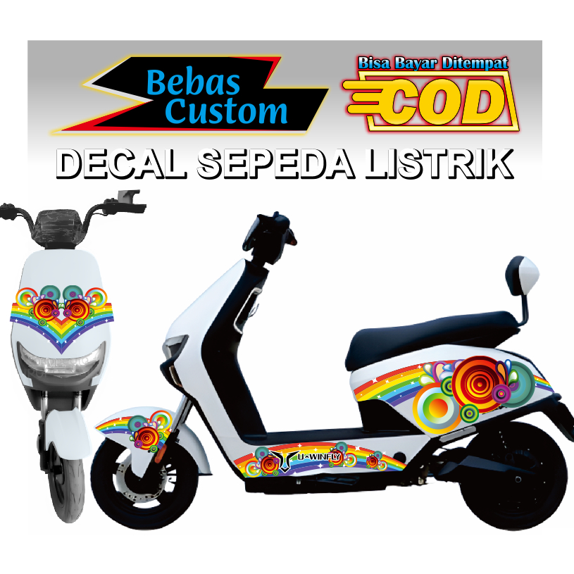 Jual STIKER Uwinfly M70 M75 Sepeda Listrik custom DECAL STRIPING ...