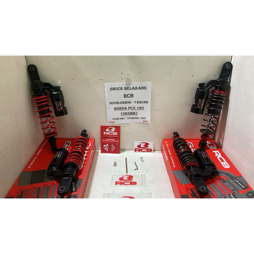 Jual Shock RCB Honda PCX 160 Flow Pro 365mm | Shopee Indonesia