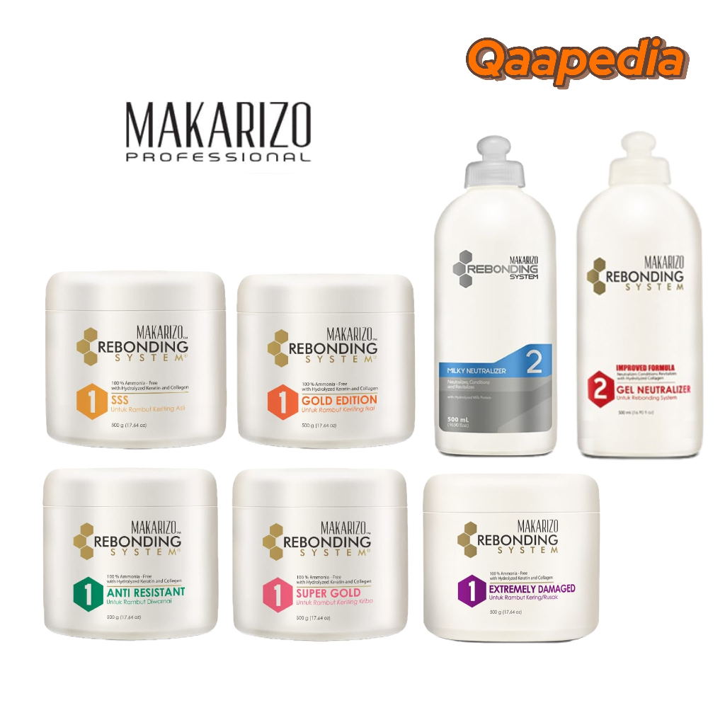 Jual Makarizo Professional Rebonding System Straightening Cream Step 1 ...