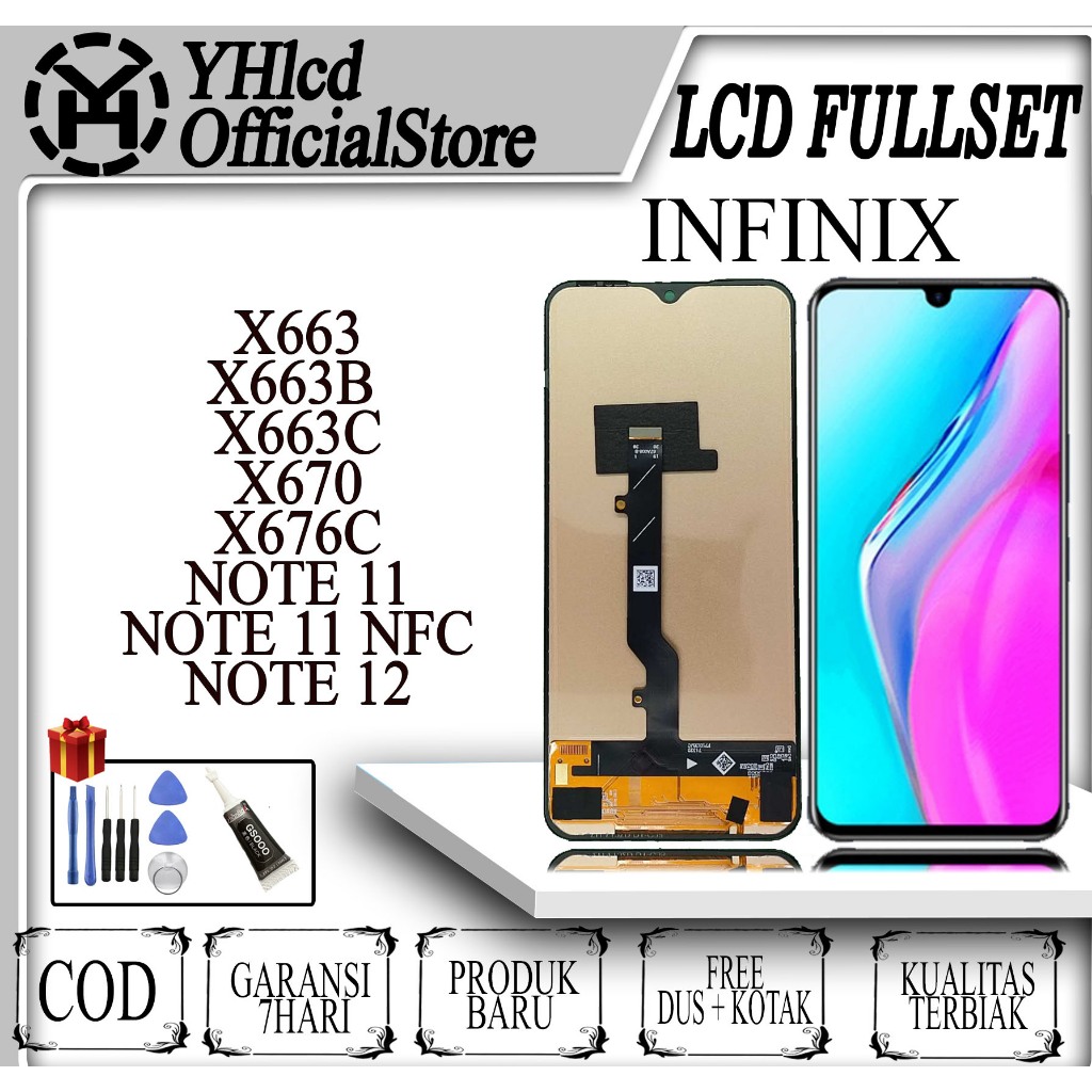 Jual LCD Touchscreen Infinix Note 11/Note 12/Note 12 2023 X663/X670 ...