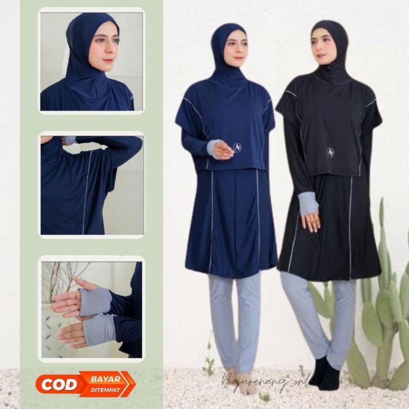 Jual Setelan Baju Renang Berenang Hijab Wanita Perempuan cewek Muslim ...