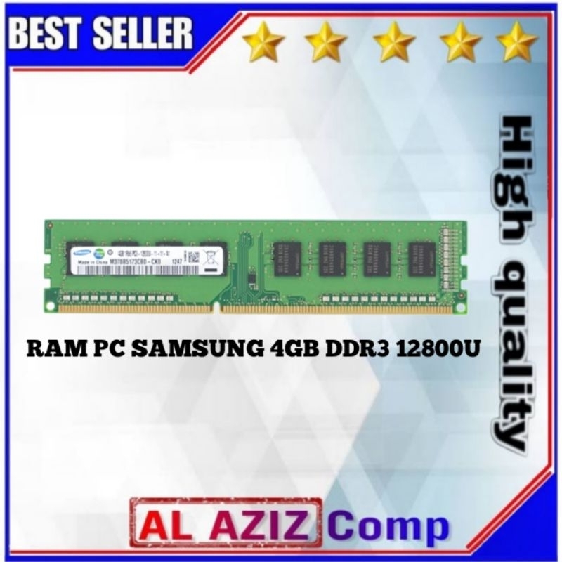 Jual RAM PC SAMSUNG 4GB DDR3 12800U / 1600Mhz LONGDIMM | Shopee Indonesia