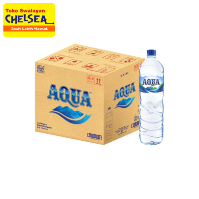 Jual Aqua botol 1500ml dus/ aqua 1500ml air mineral dalam kemasan botol ...