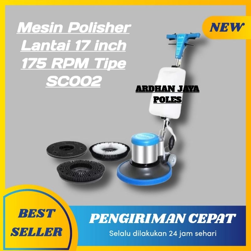 Jual Mesin Polisher Lantai 17 inch 175 RPM Mesin Cuci Karpet Tipe SC002 ...