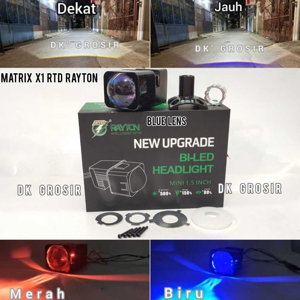 Jual RTD Rayton - Projector Biled Matrix X1 1.5inc Low 40watt High ...