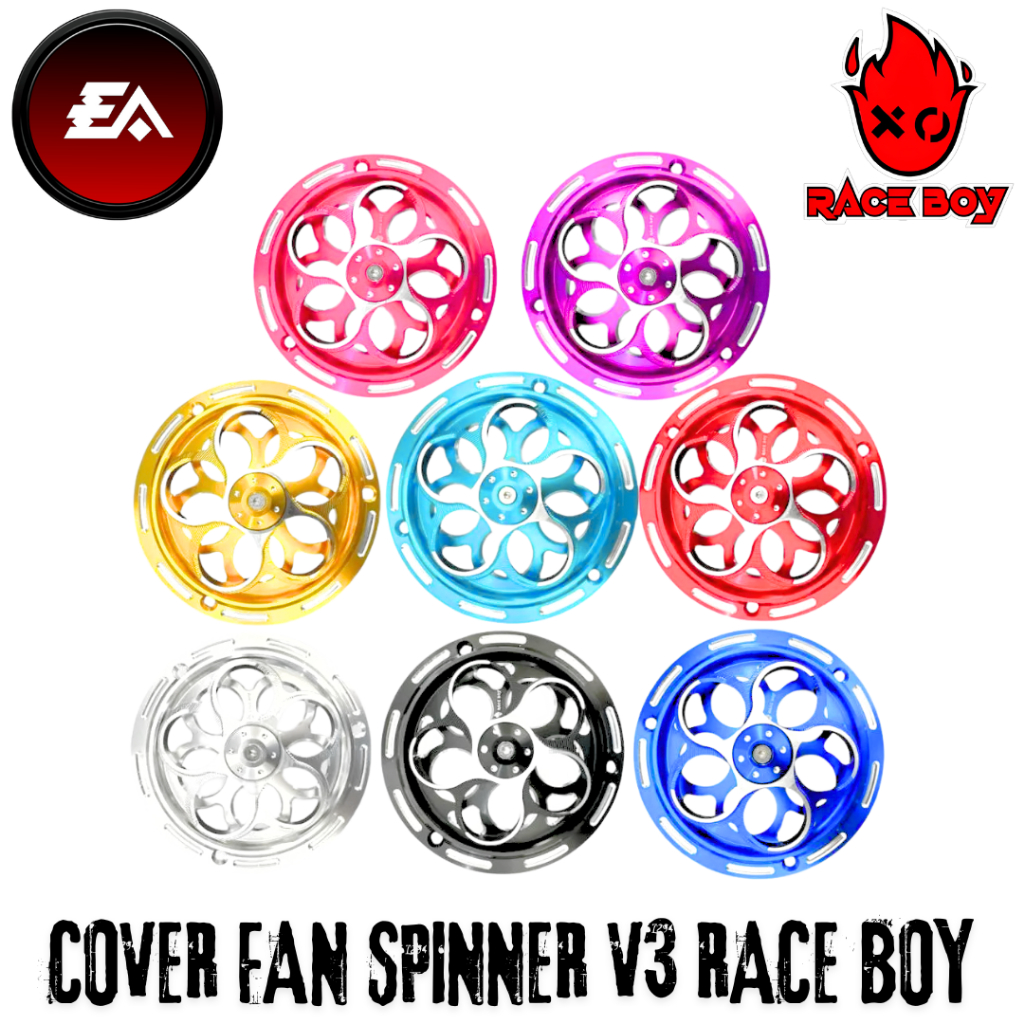 Jual Race Boy V3 Cover Fan Spinner CNC Vespa Sprint Primavera LX LXV ...