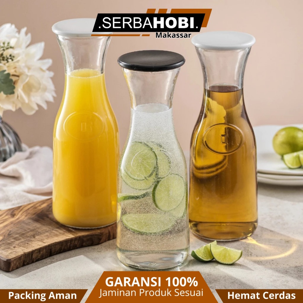 Jual Gelas Botol Server 1 Liter / Decanter Carafe / Gelas Carafe ...