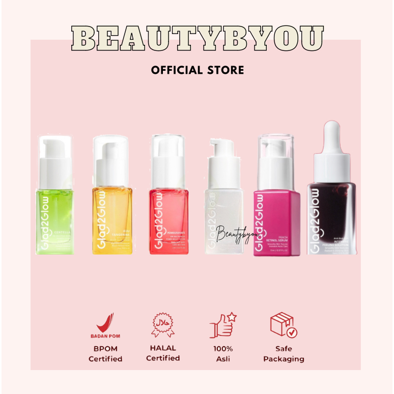 Jual GLAD2GLOW FACE SERUM - SERUM WAJAH G2G 17ML | Shopee Indonesia