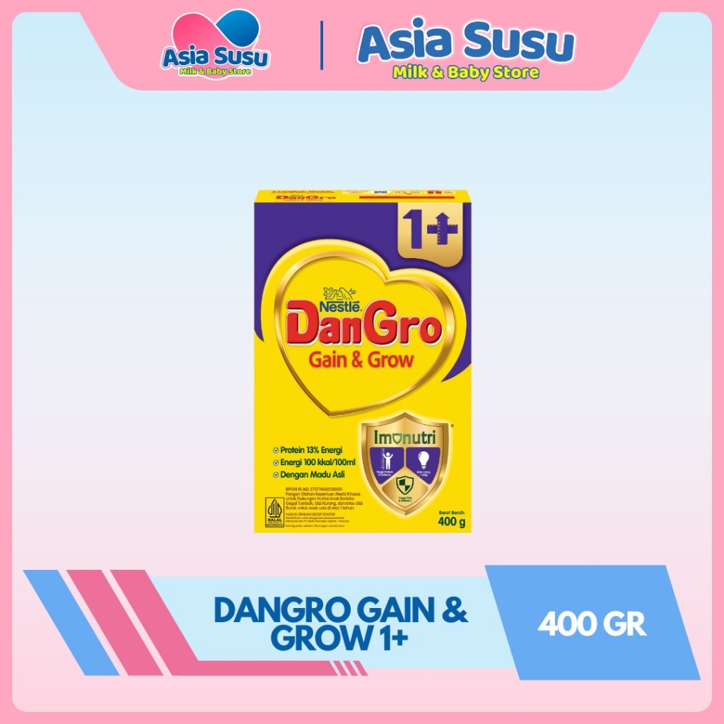 Jual Dangro Gain & Grow 1+ Susu Pertumbuhan Anak (400 Gram) | Shopee ...