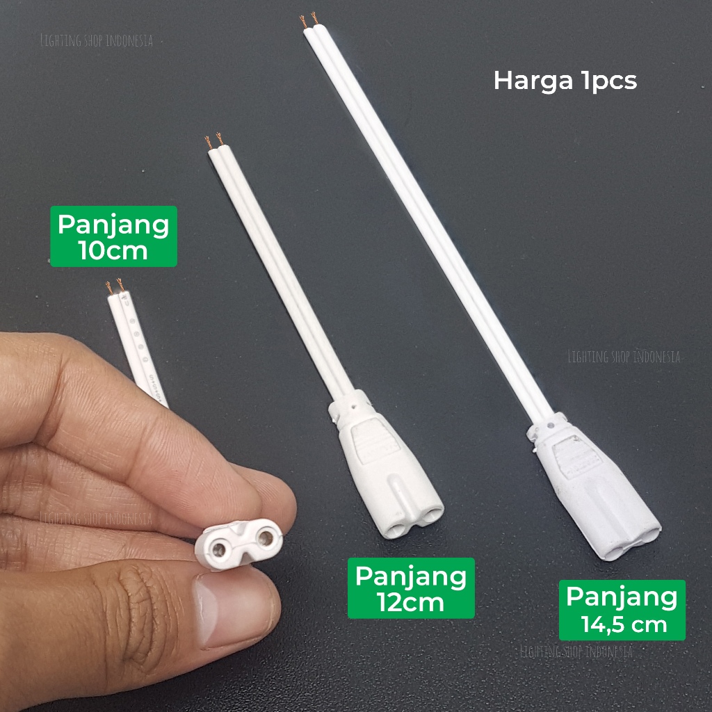Jual Soket / Socket T5 neon fiting sambungan kabel 1 Lampu konektor 8 ...