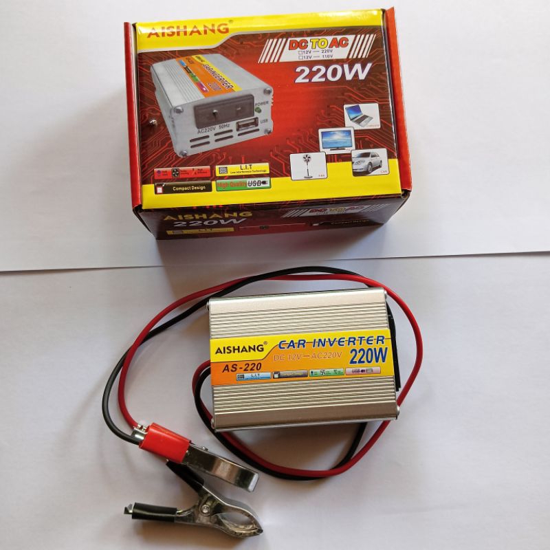 Jual Power Inverter 220Watt/Inverter 220W DC 12 Volt/Pengubah Arus DC ...
