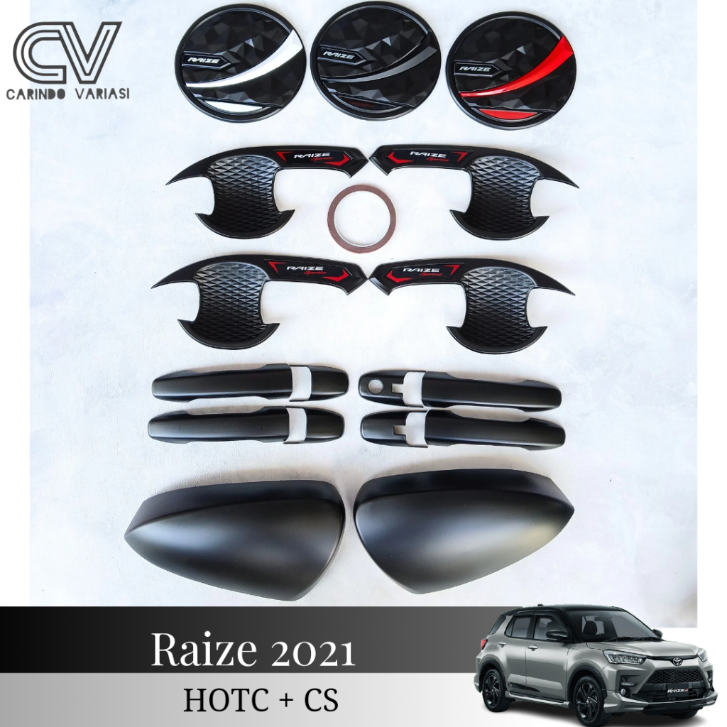 Jual Paket Cover Spion Handle Outer Pintu Tutup Tangki Mobil Raize 2021 ...