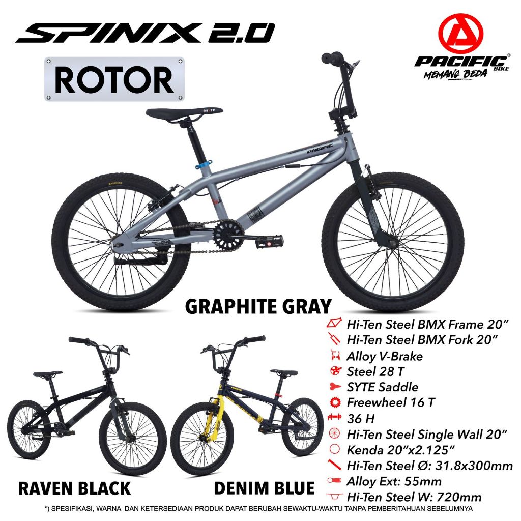 Jual Sepeda BMX 20 pacific spinix 2.0 rotor | Shopee Indonesia