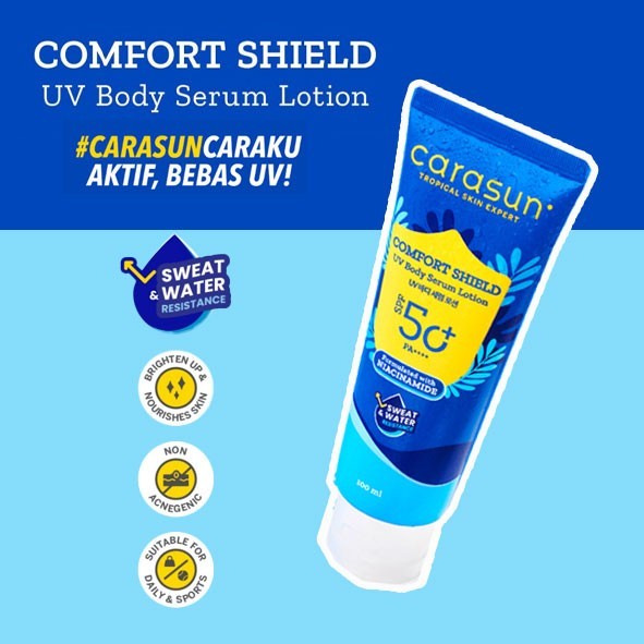 Jual CARASUN Comfort Shield UV Body Serum Lotion, Size - 100 ml | Shopee Indonesia