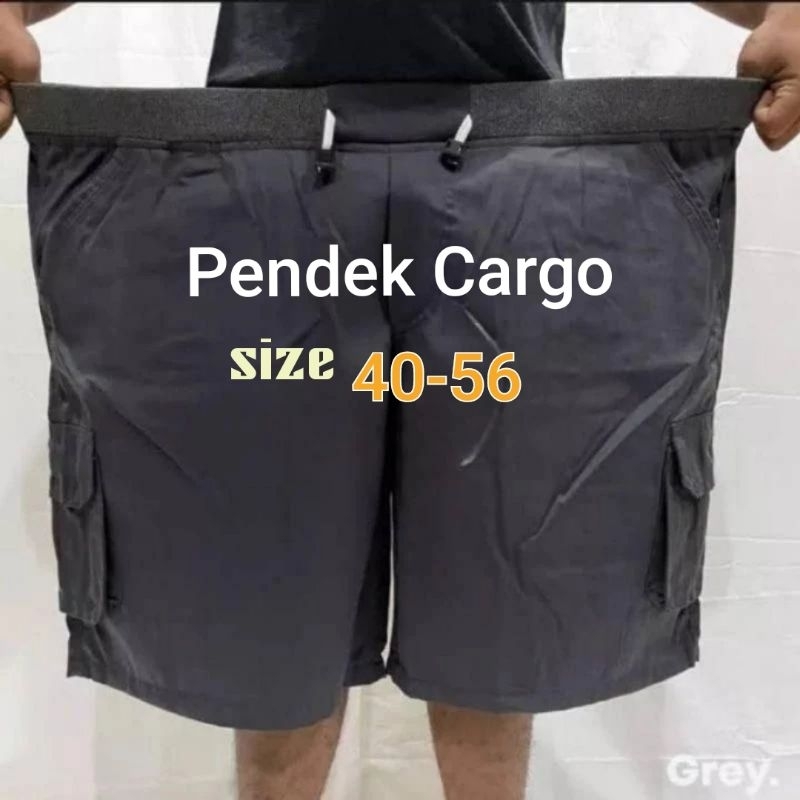 Jual CELANA PENDEK PRIA CARGO JUMBO CELANA PENDEK KARGO PINGGANG FULL KARET BIG SIZE | Shopee ...
