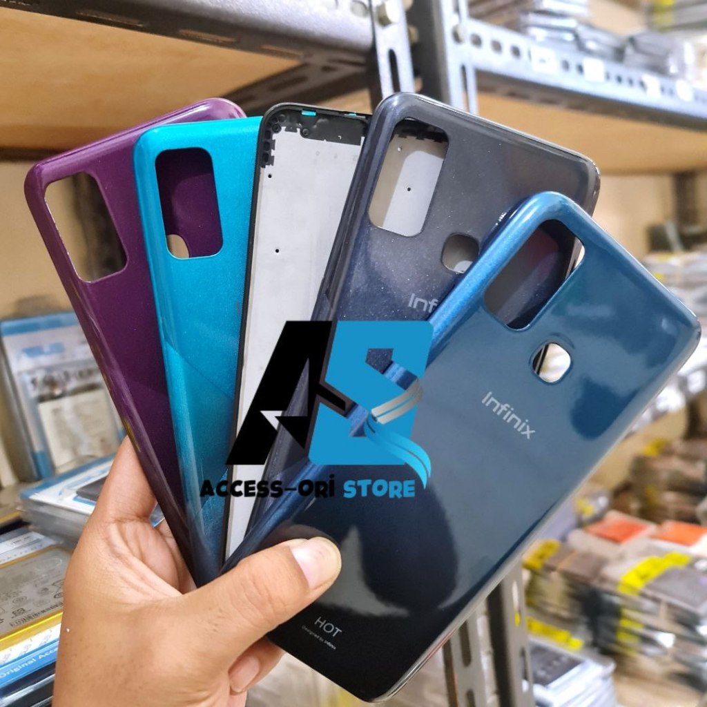 Jual Casing Housing Fullset HP Infinix Hot 9 Play X680 Backdoor + Frame ...