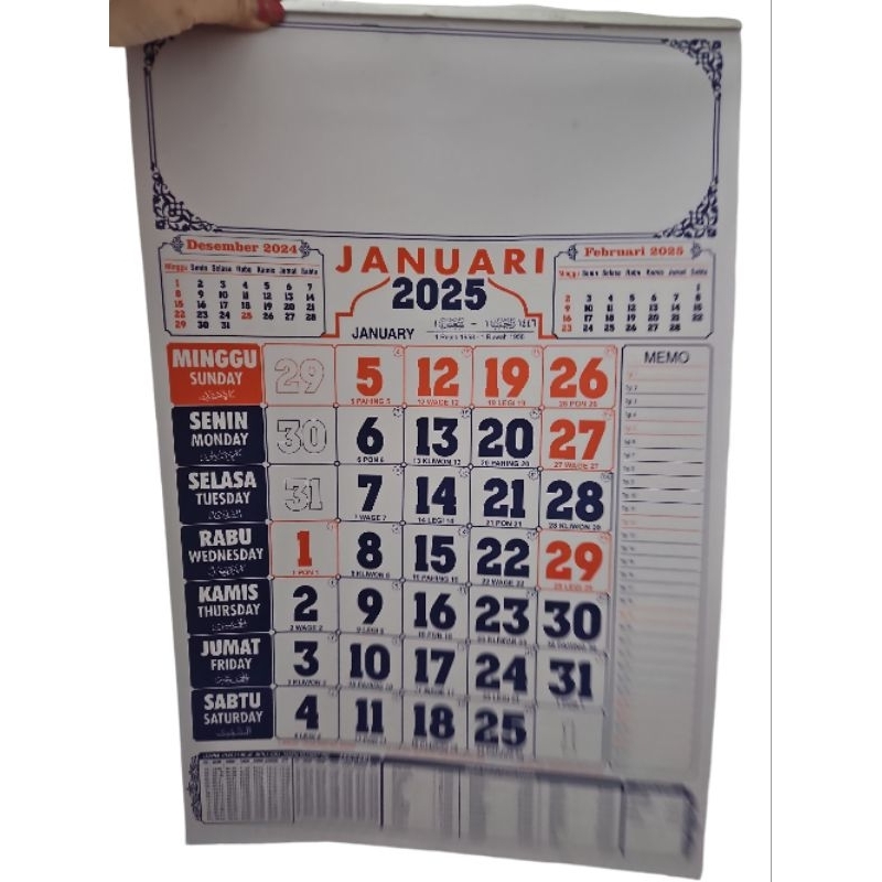 Jual KALENDER 2025 BULANAN TERBARU | Shopee Indonesia