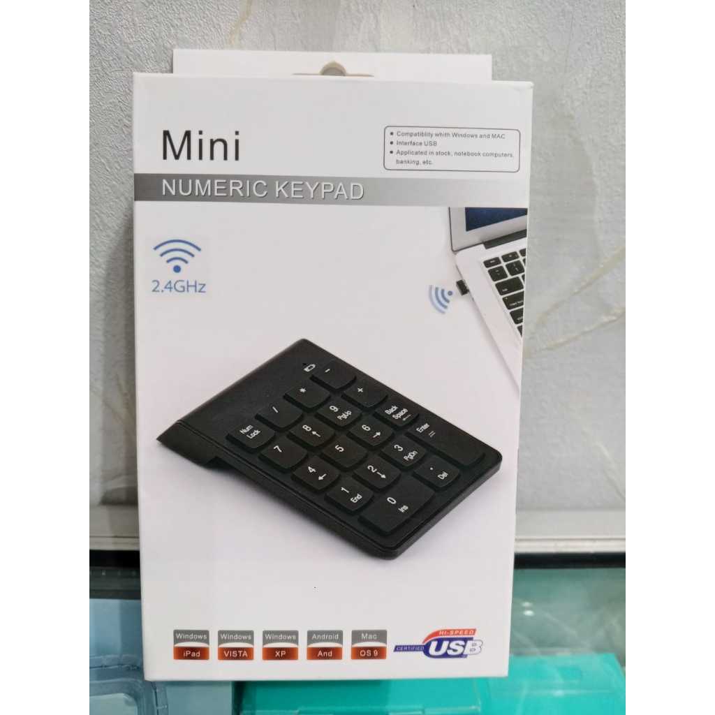 Jual Keyboard numeric wireless / Numeric pad wireless / keyboard angka ...
