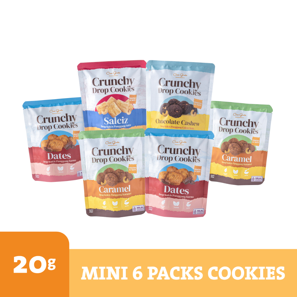 Jual Cookies Mini 6 Packs - 20gr ( Casa Grata Cookies - choose your own ...