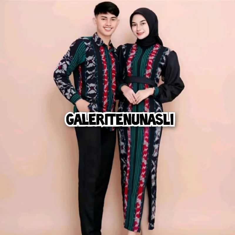 Jual Galeri Tenun Asli | New Padma Black Greand Baju Couple Wanita ...