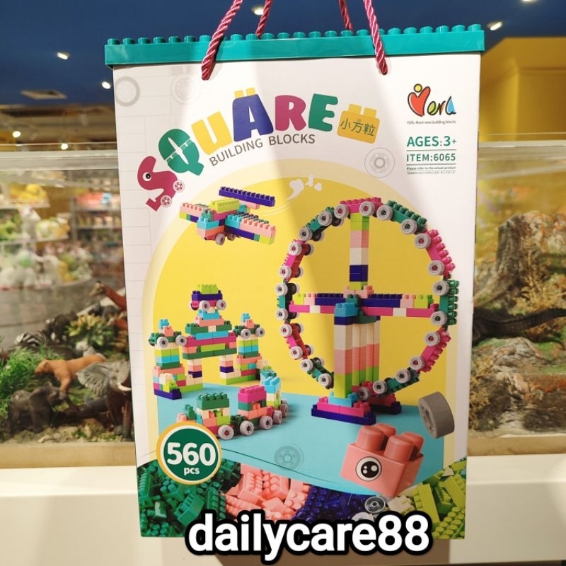 Jual READY STOK! 560pc BALOK SQUARE DIY/ SQUARE BUILDING BLOCK / BAHAN ...