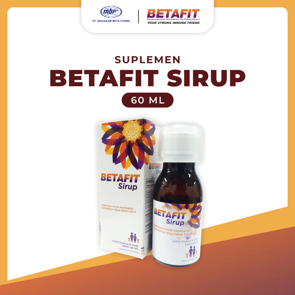 Jual BETAFIT Sirup 60 ml - Suplemen Vitamin Daya Tahan Tubuh Anak ...