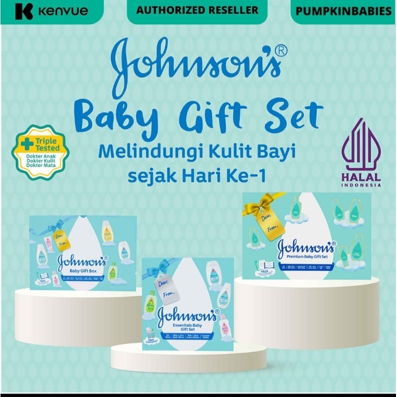 Jual Johnson's Baby Shower Gift Box - Johnson Baby Stater Kit Gift Set ...
