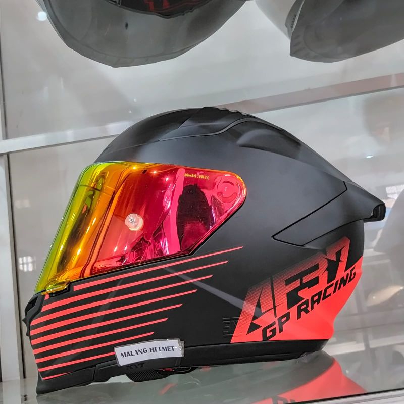 Jual Helm Full Face KYT Striker AF37 Livery + Visor Iridium | Shopee Indonesia