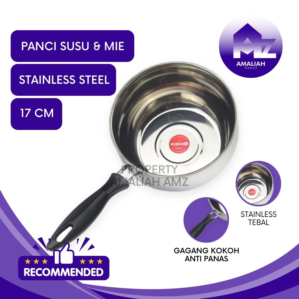 Jual Panci Mie & Susu Milk Pot Tanpa Tutup Panci Lucu Stainless Steel ...