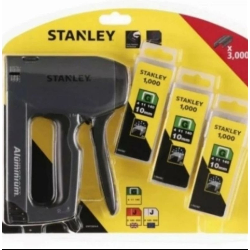 Jual STANLEY STHT72674 STAPLER GUN PACK TR250, 3000 REFILL/STAPLER ...