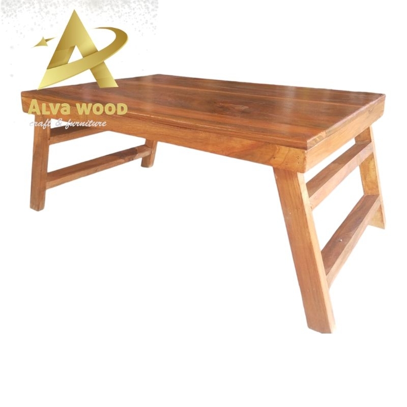 Jual Meja Belajar Lipat Kayu Jati / Meja Camping / Meja Laptop/ Meja ...