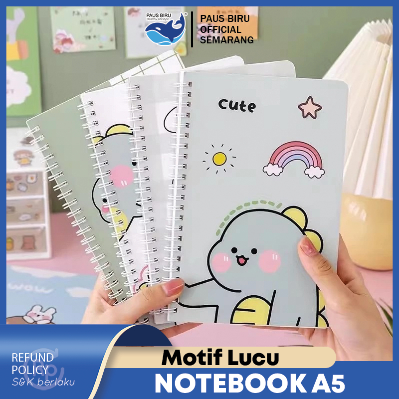 Jual Paus Biru - AIMILO Lucu Buku Tulis A5 Notebook Buku Catatan ...