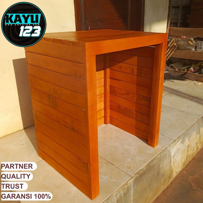 Jual Cover tabung gas 80x50x40 cm tempat tabung gas kayu pelindung ...