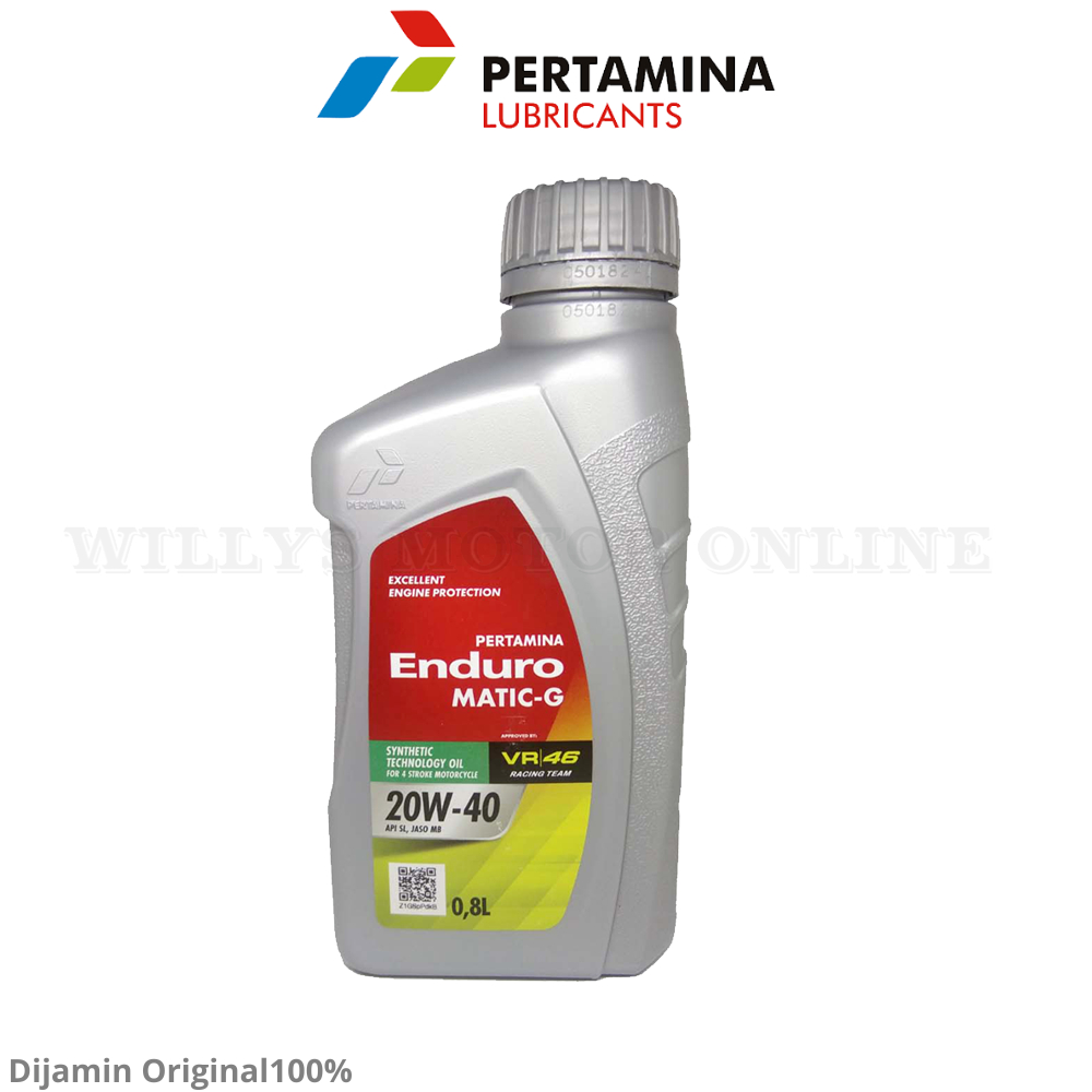 Jual Oli Enduro Matic G 20W-40 0.8L JASO MB API SL / Oli Mesran Enduro ...