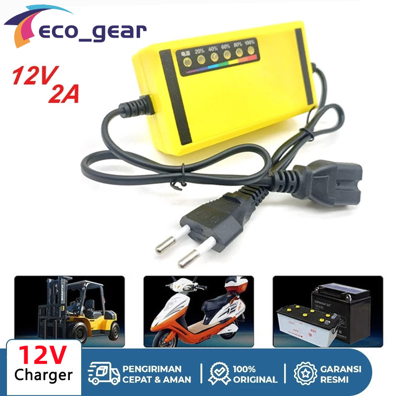 Jual 12V 2A Charger Aki Motor Mobil Casan Carger Cas Portable Otomatis ...