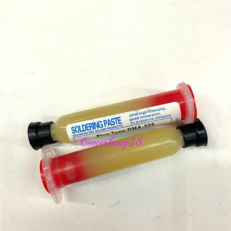 Jual SOLDERING PASTE/Flux/Solder Pasta/Songka Suntik RMA-223 10cc made in China | Shopee Indonesia