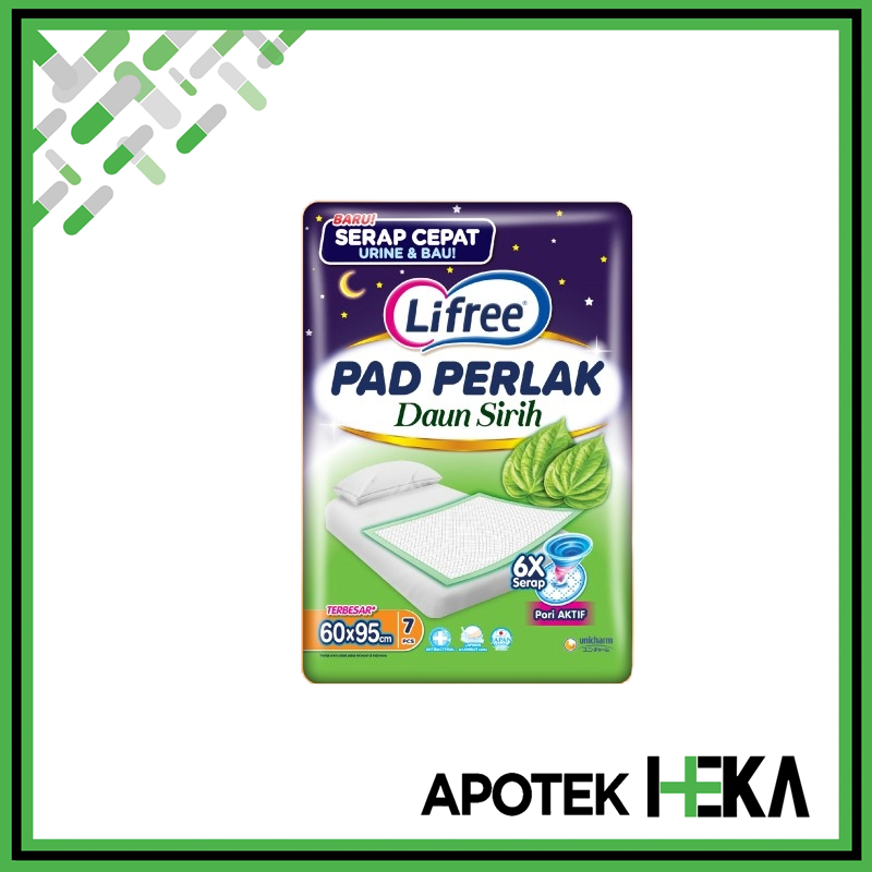 Jual Lifree Pad Perlak Daun Sirih ukuran 60x95 cm isi 7 - Serap Cepat ...