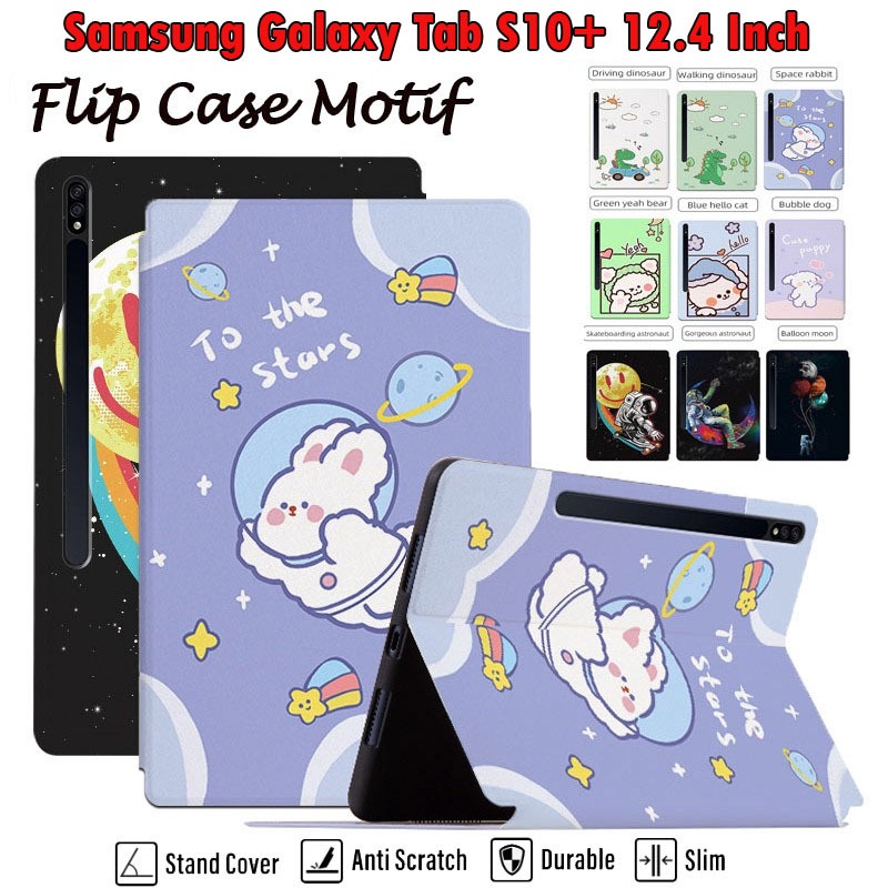 Jual Samsung Tab S10+ S10 Plus 12.4 Inch Flipcase Motif Leather ...