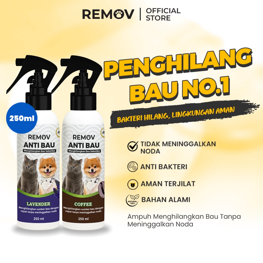 Jual Remov Spray Penghilang Bau Kotoran Kucing 250 Ml | Shopee Indonesia