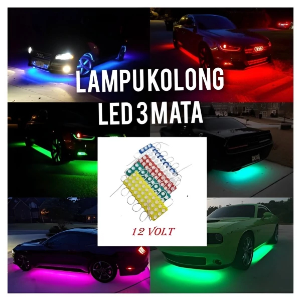 Jual 16 Pcs Lampu Kolong Mobil | LAMPU LED MODUL 3MATA SMD 7520 3030 ...