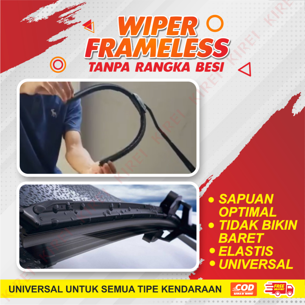Jual Wiper Frameless Single Karet Mobil AVANZA VELOZ 2021-2024 Ukuran: 24 - 16 INCI | Shopee ...