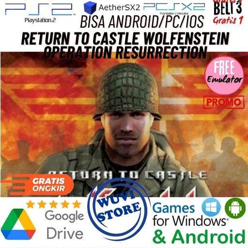 Jual PS 2 Return To Castle Wolfenstein Operation Resurrection | Bisa di PC / Android / IOS Plus ...
