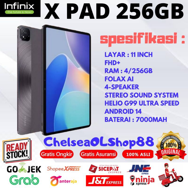 Jual INFINIX X PAD RAM 4/256GB GARANSI RESMI INFINIX | Shopee Indonesia