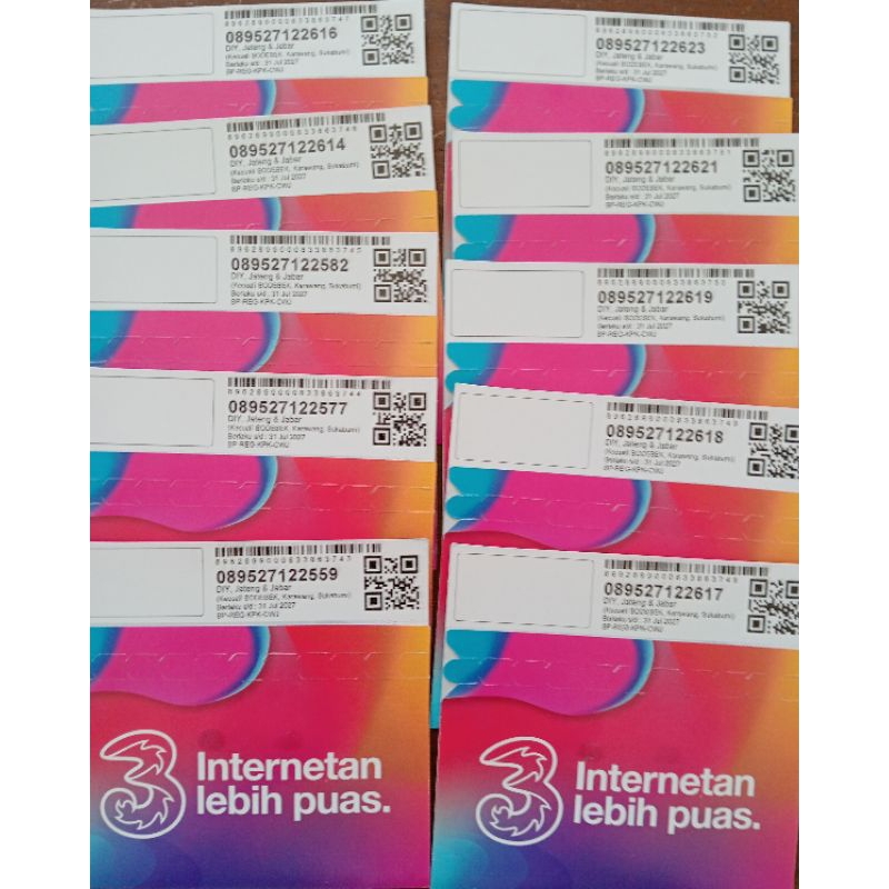 Jual perdana tri happy S+ 5GB/6.5GB Segel Jawa tengah,DIY, Jawa timur ...