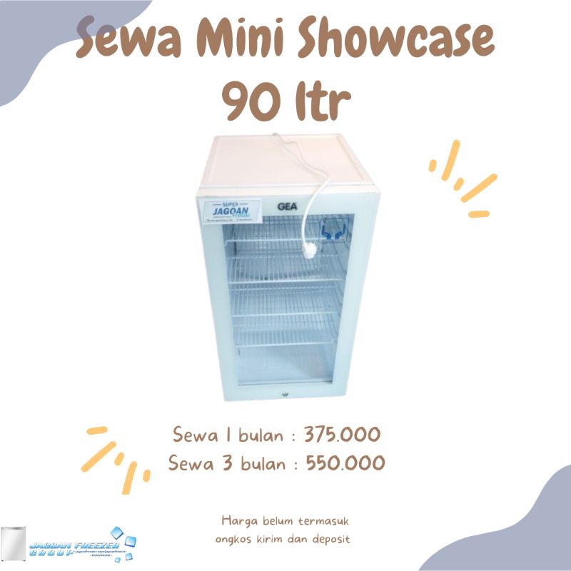 Jual Sewa Mini Showcase 90 ltr - 3 Bulan | Shopee Indonesia