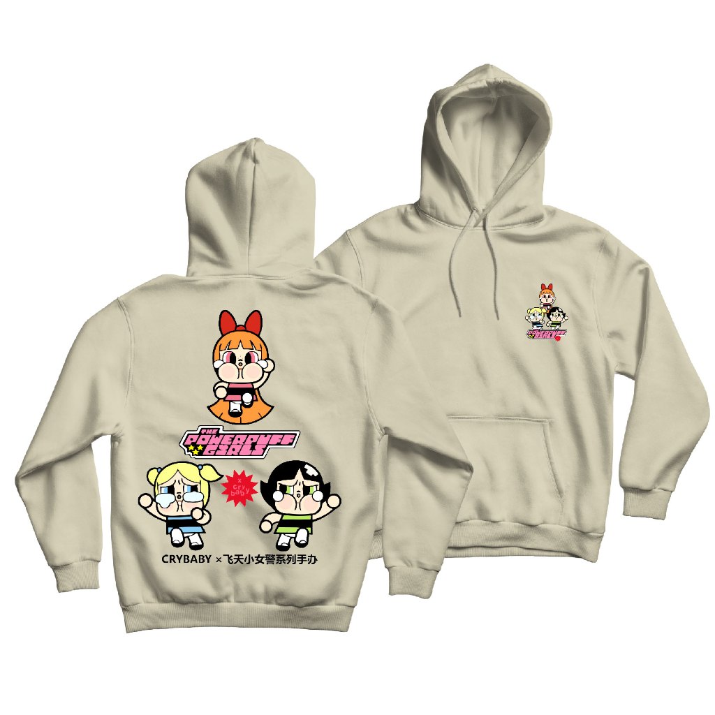 Jual FENJACK Hoddie Jumper THE POWERPUFF GIRLS X CRY BABY (Sablon) M ...