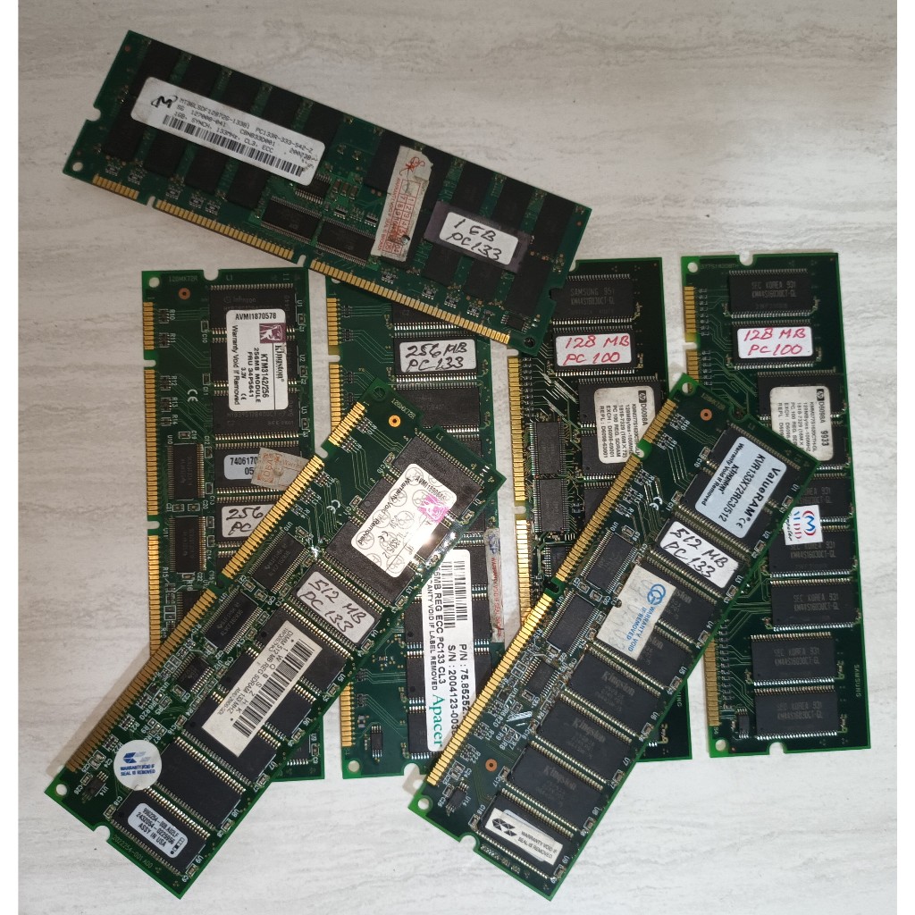 Jual RAM/MEMORI SDR SERVER 128/256/512 MB & 1 GB PC 100/133 Second ...